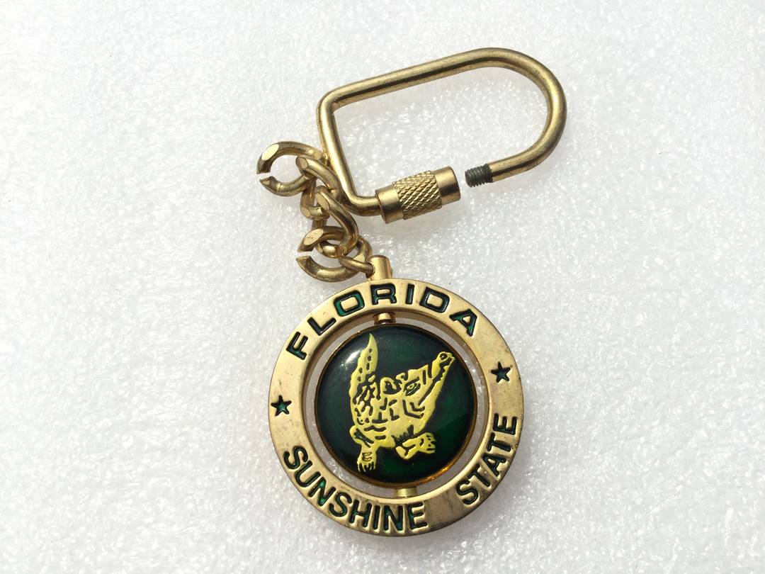 Vintage Florida State Croc Keychain - Boutique chez Dary - Vente d'articles