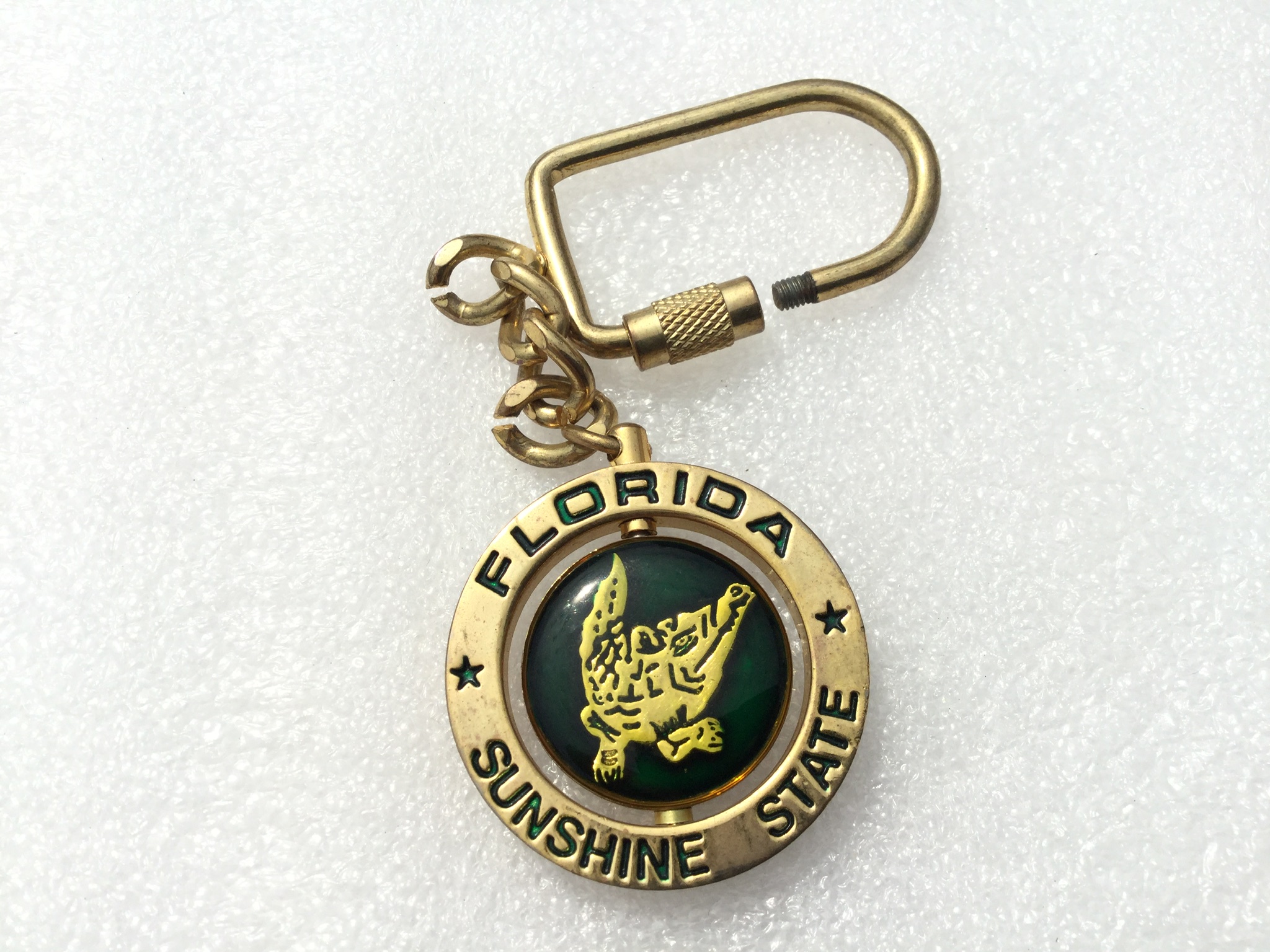 Vintage Florida State Croc Keychain - Boutique chez Dary - Vente d'articles